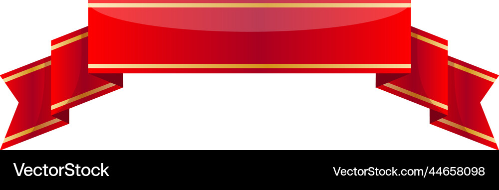 Vintage ribbon cartoon Royalty Free Vector Image