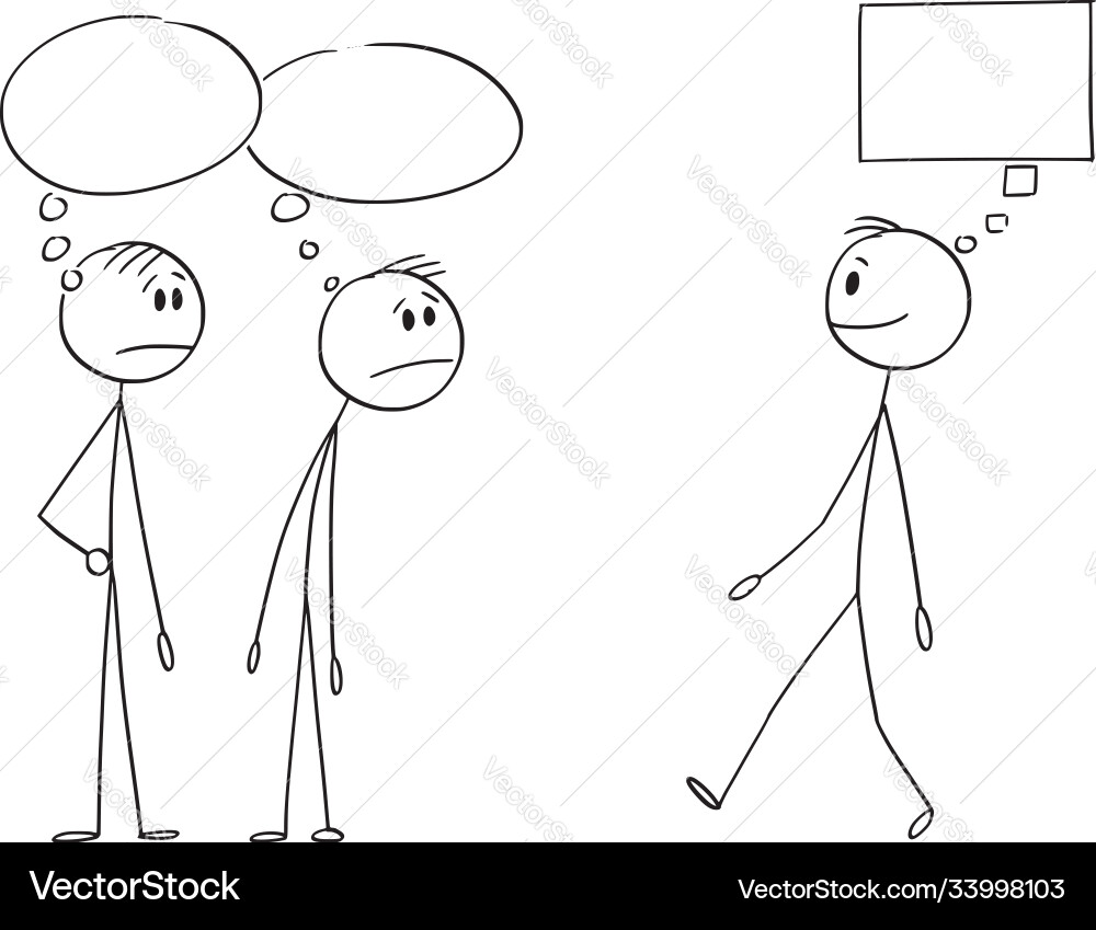 Cartoon two men or businessmen Royalty Free Vector Image