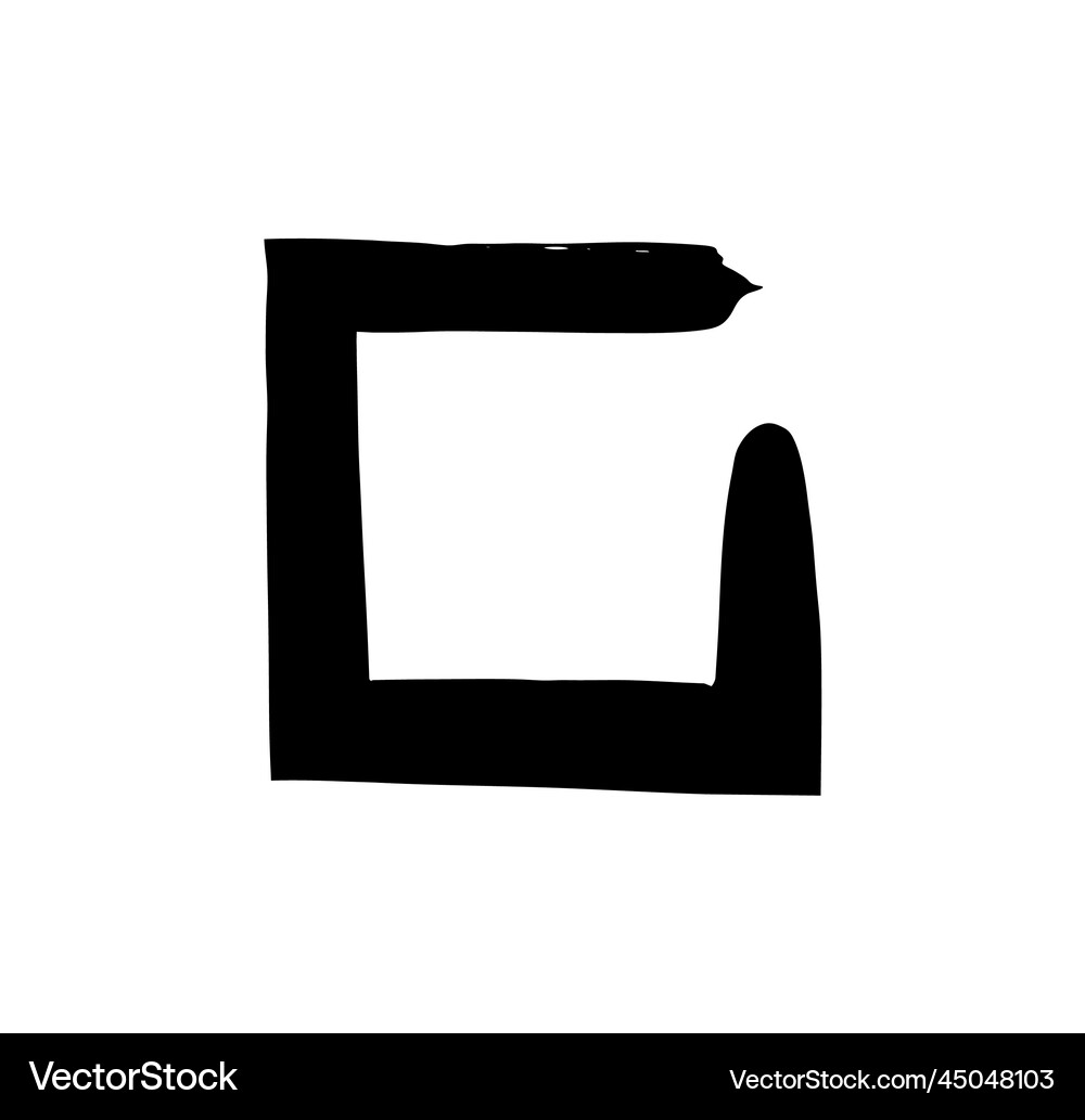 Checkbox check signs v x chalk and brush Vector Image
