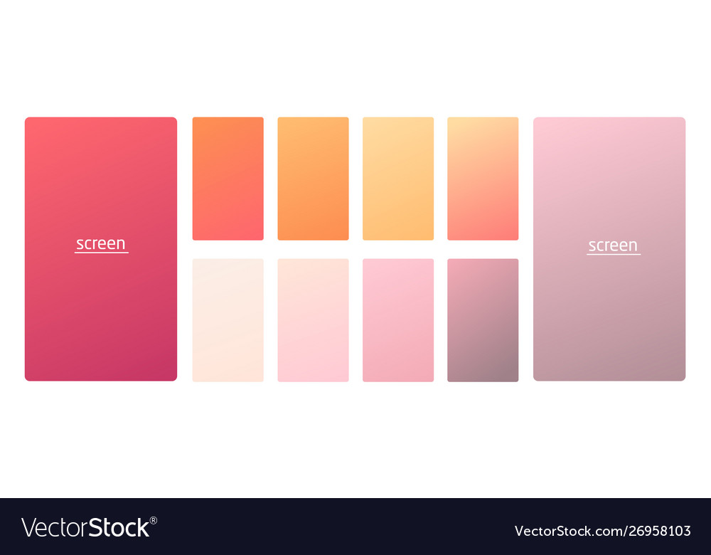 Vibrant and smooth gradient soft colors Royalty Free Vector