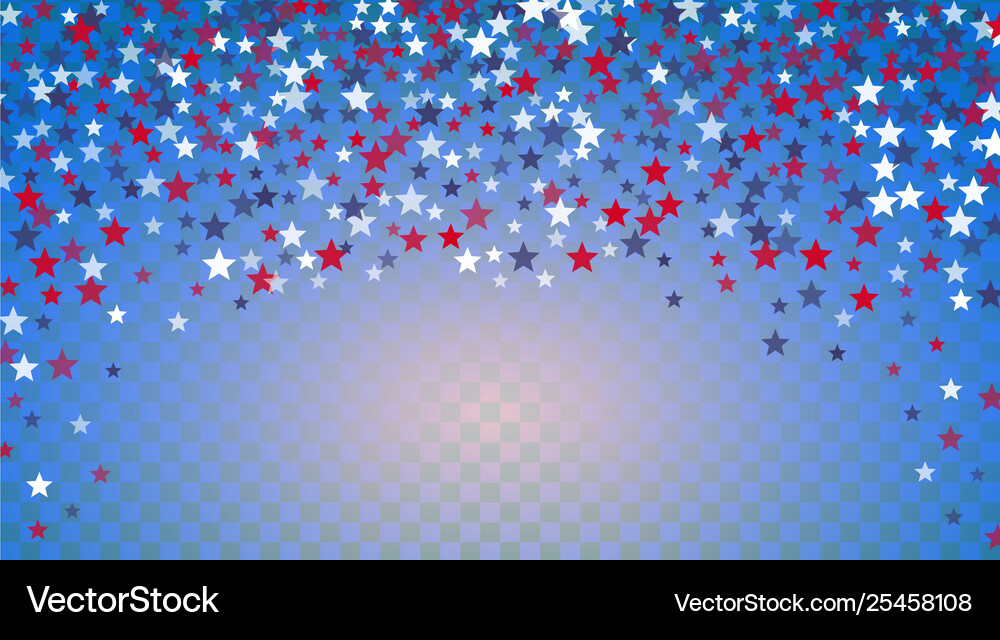 4th july holiday background with red blue Vector Image