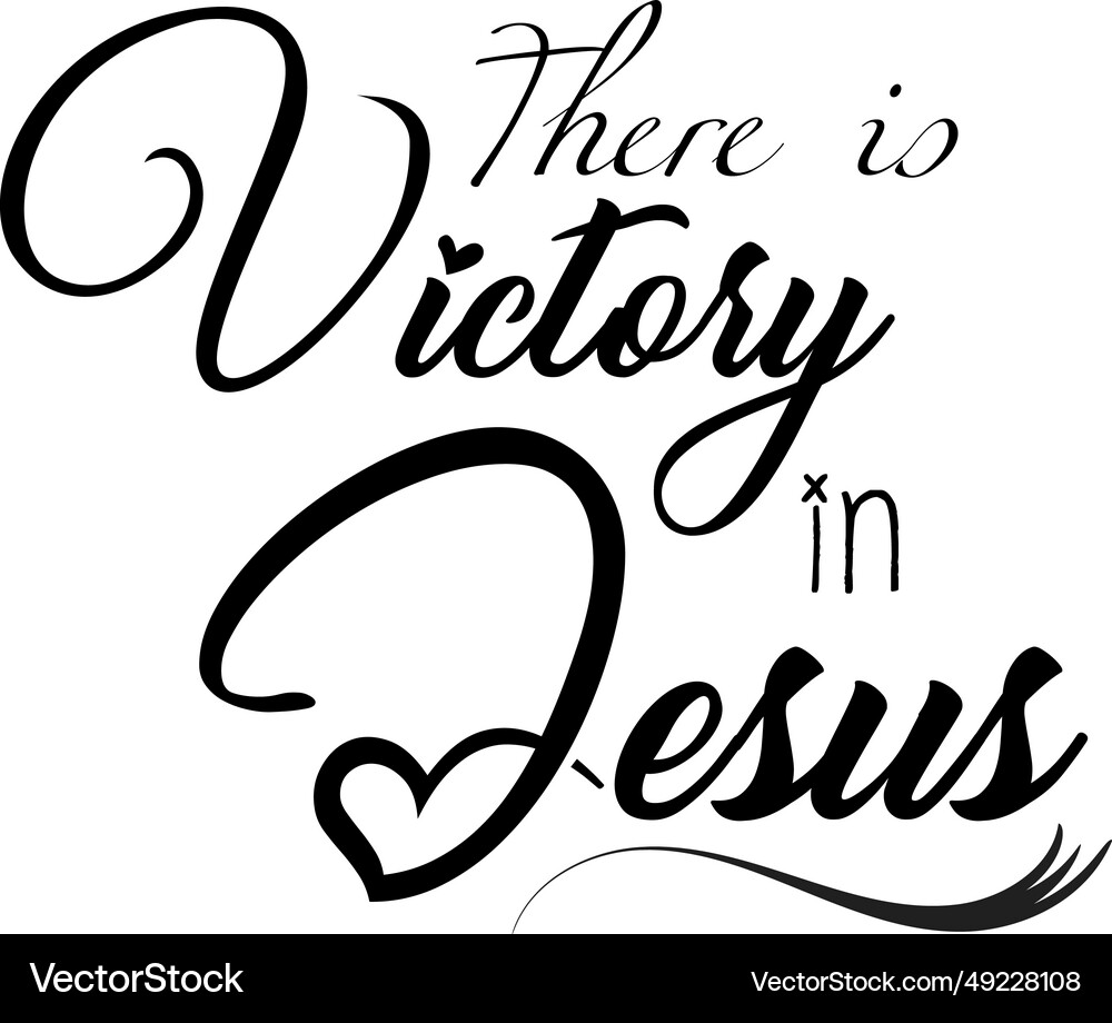 Christian faith typography for print Royalty Free Vector