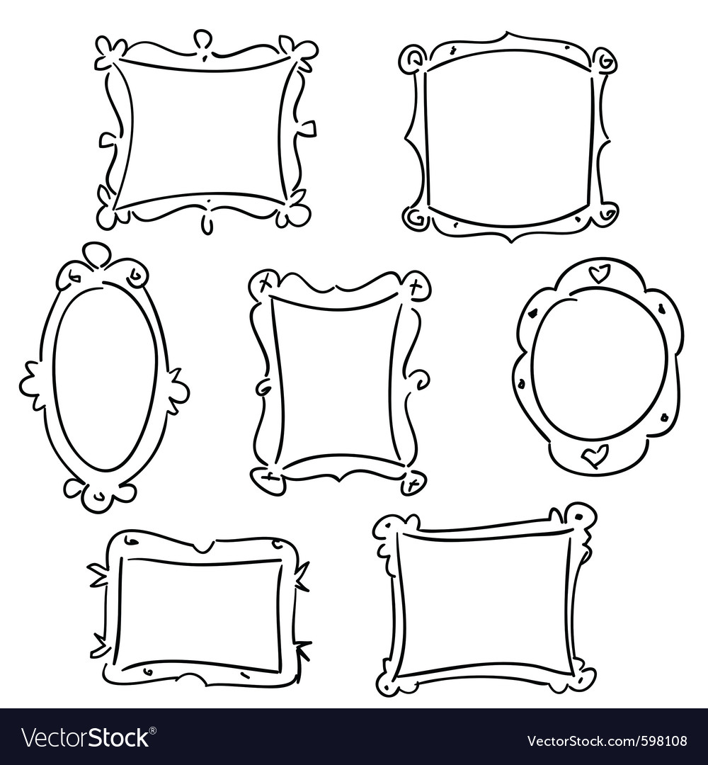 Picture frames Royalty Free Vector Image - VectorStock