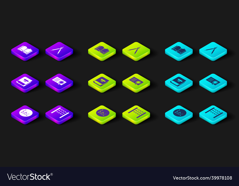 Set graph schedule chart diagram abacus book Vector Image Set graph schedule chart diagram abacus book Vector Image