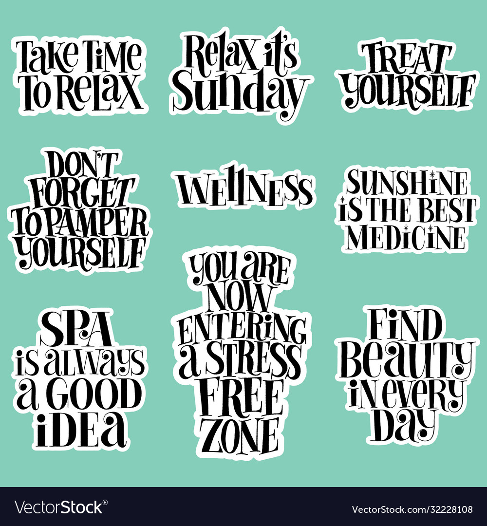 Spa set Royalty Free Vector Image - VectorStock