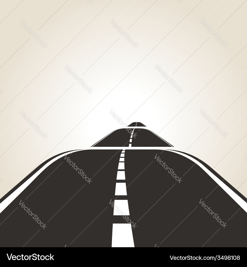 Symbol of the road Royalty Free Vector Image - VectorStock