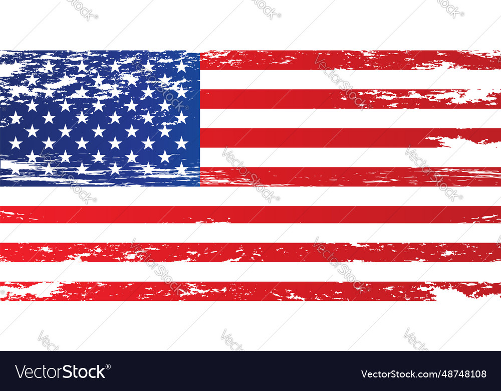 Us flag Royalty Free Vector Image - VectorStock