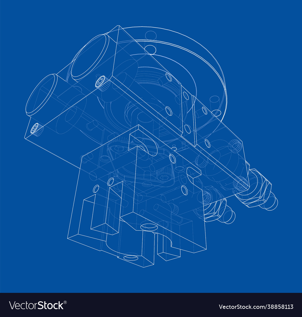 Abstract industry object concept Royalty Free Vector Image