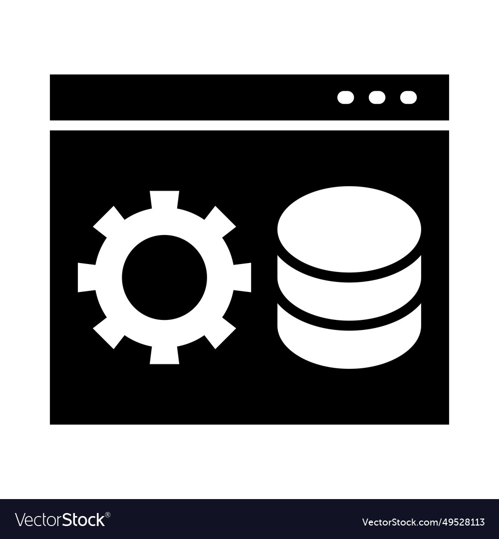 Backend glyph icon for personal and commercial use