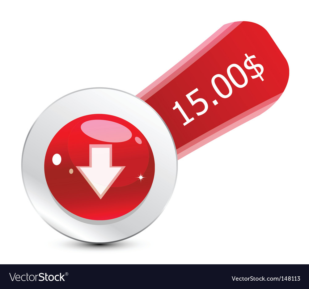 Download button Royalty Free Vector Image - VectorStock