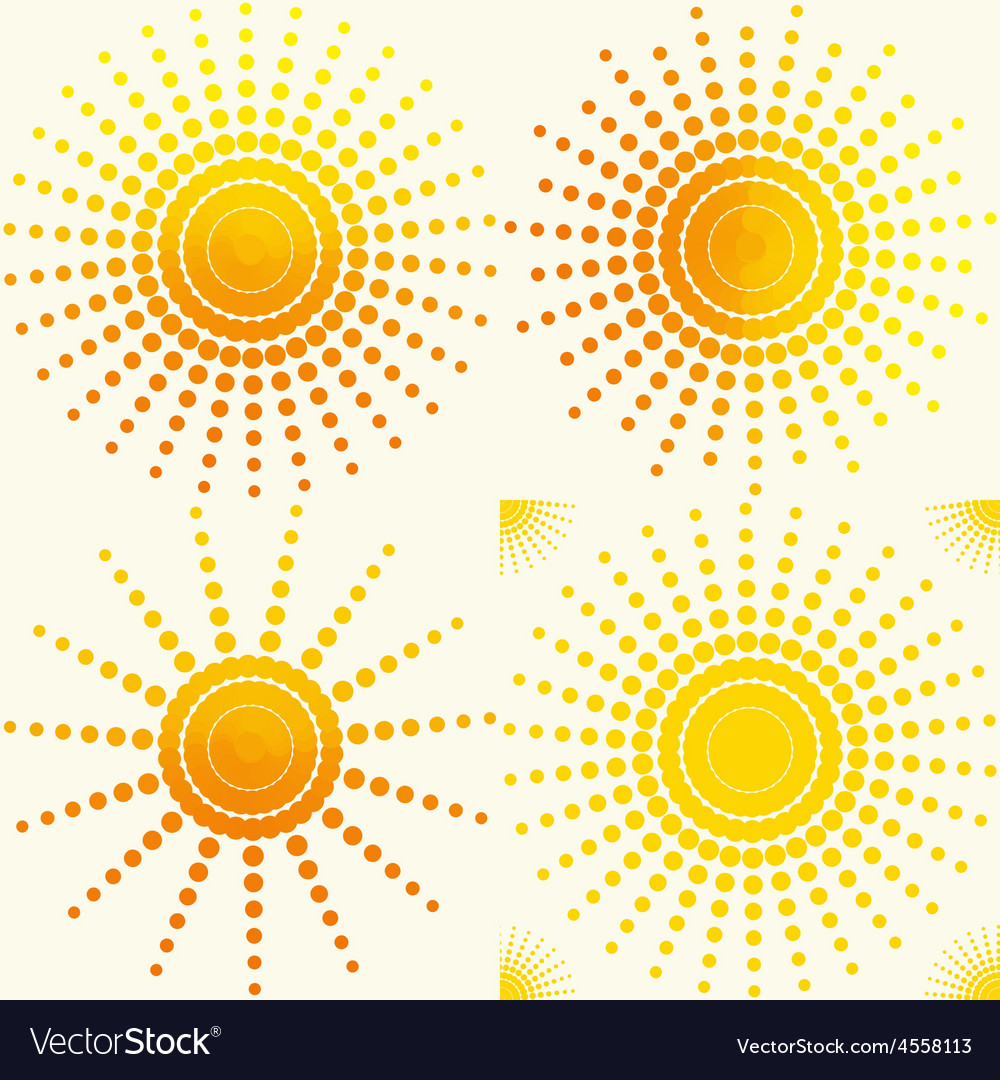 Sun-set-pattern Royalty Free Vector Image - VectorStock