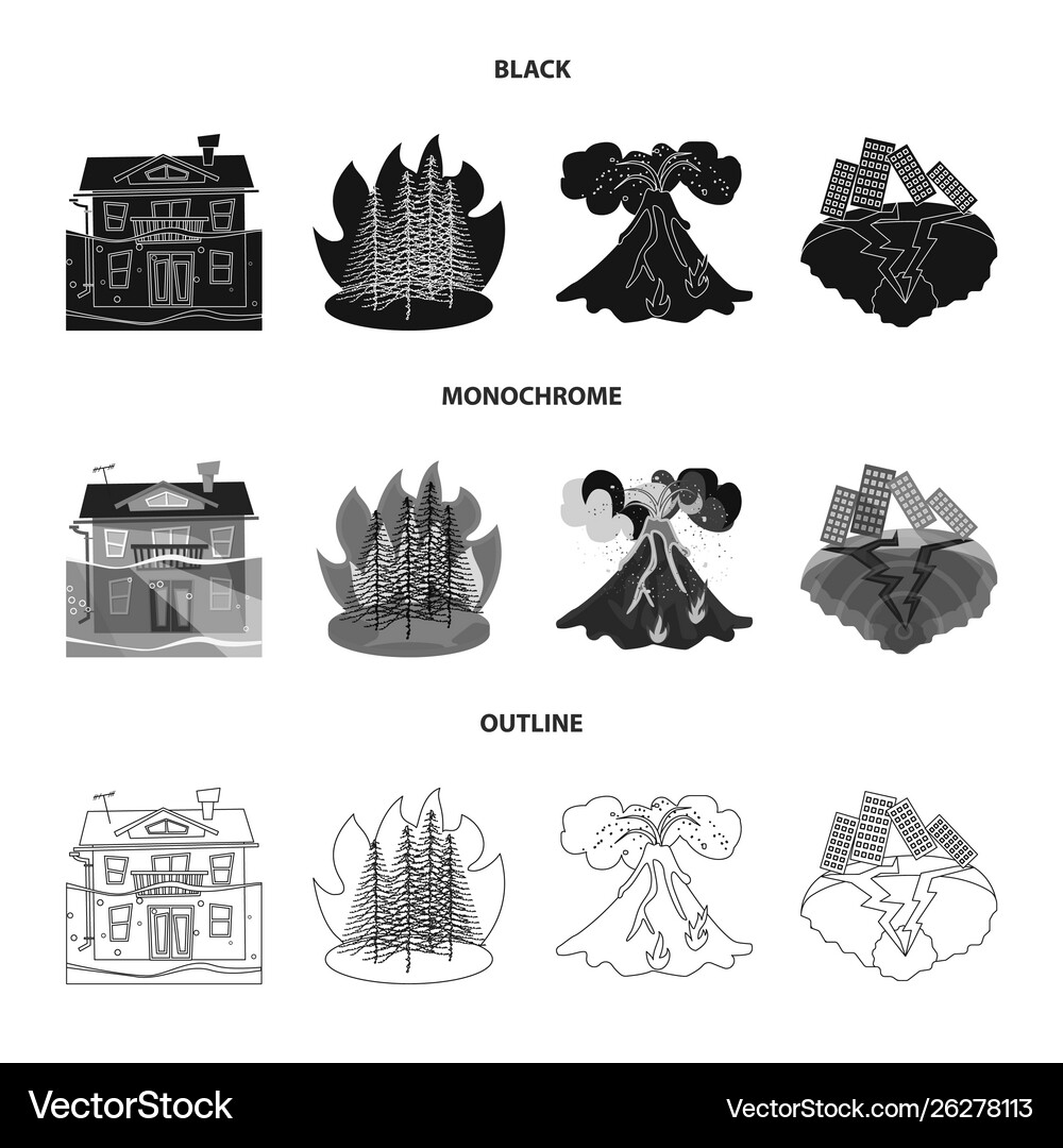 Weather and distress symbol Royalty Free Vector Image