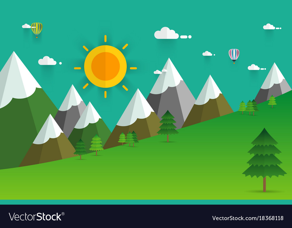 Landscape Royalty Free Vector Image - VectorStock