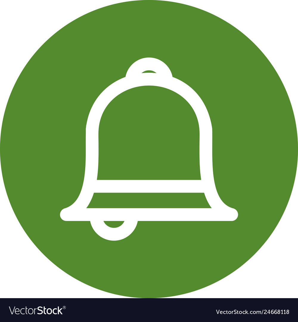 Notification icon Royalty Free Vector Image - VectorStock