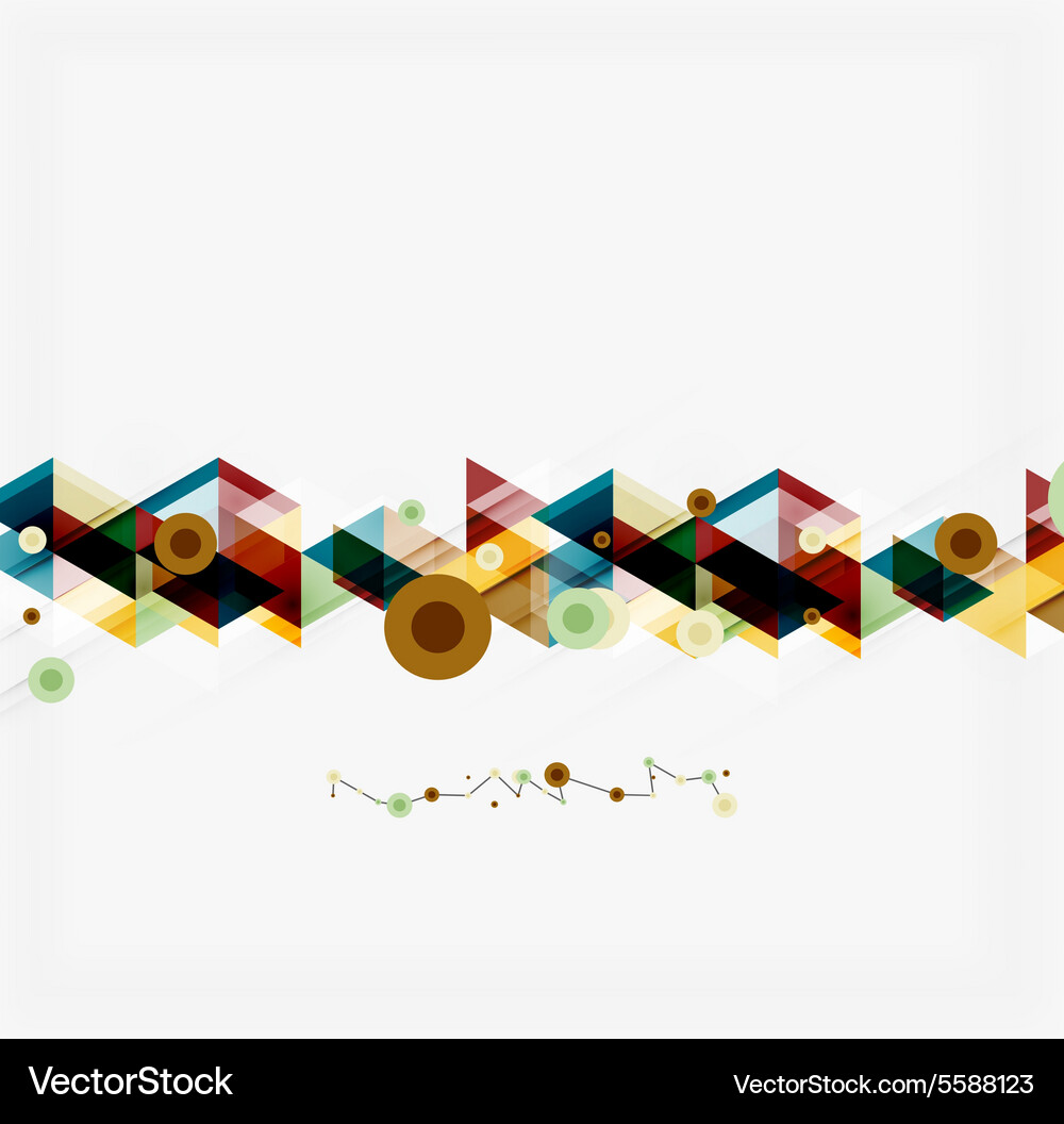 Clean colorful unusual geometric pattern design Vector Image