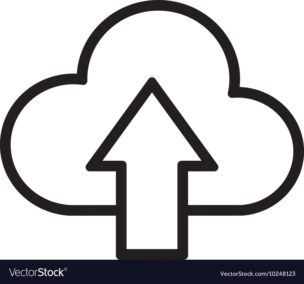 Cloud computing communication icon Royalty Free Vector Image