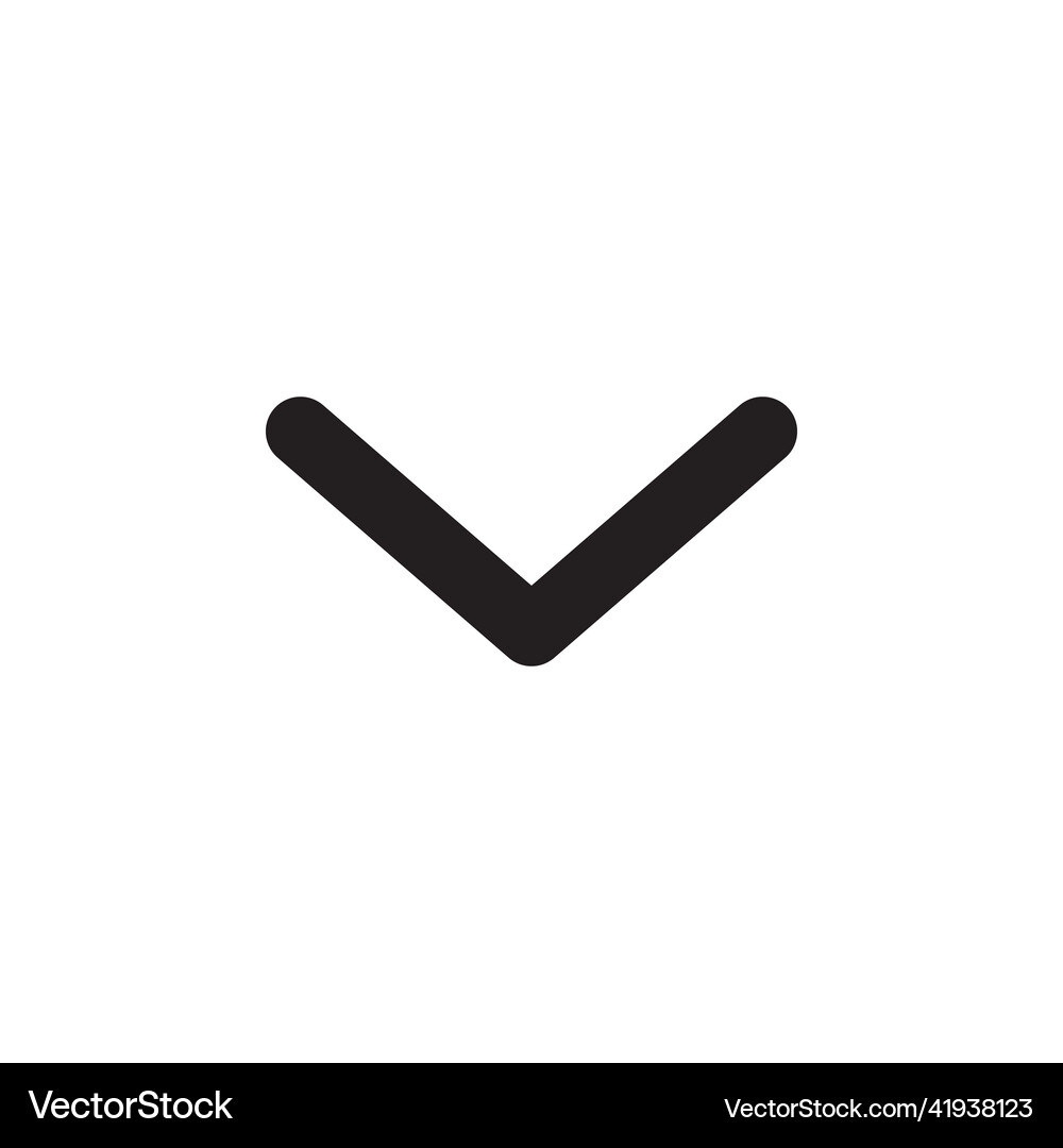 Down arrow icon sign symbol logo Royalty Free Vector Image