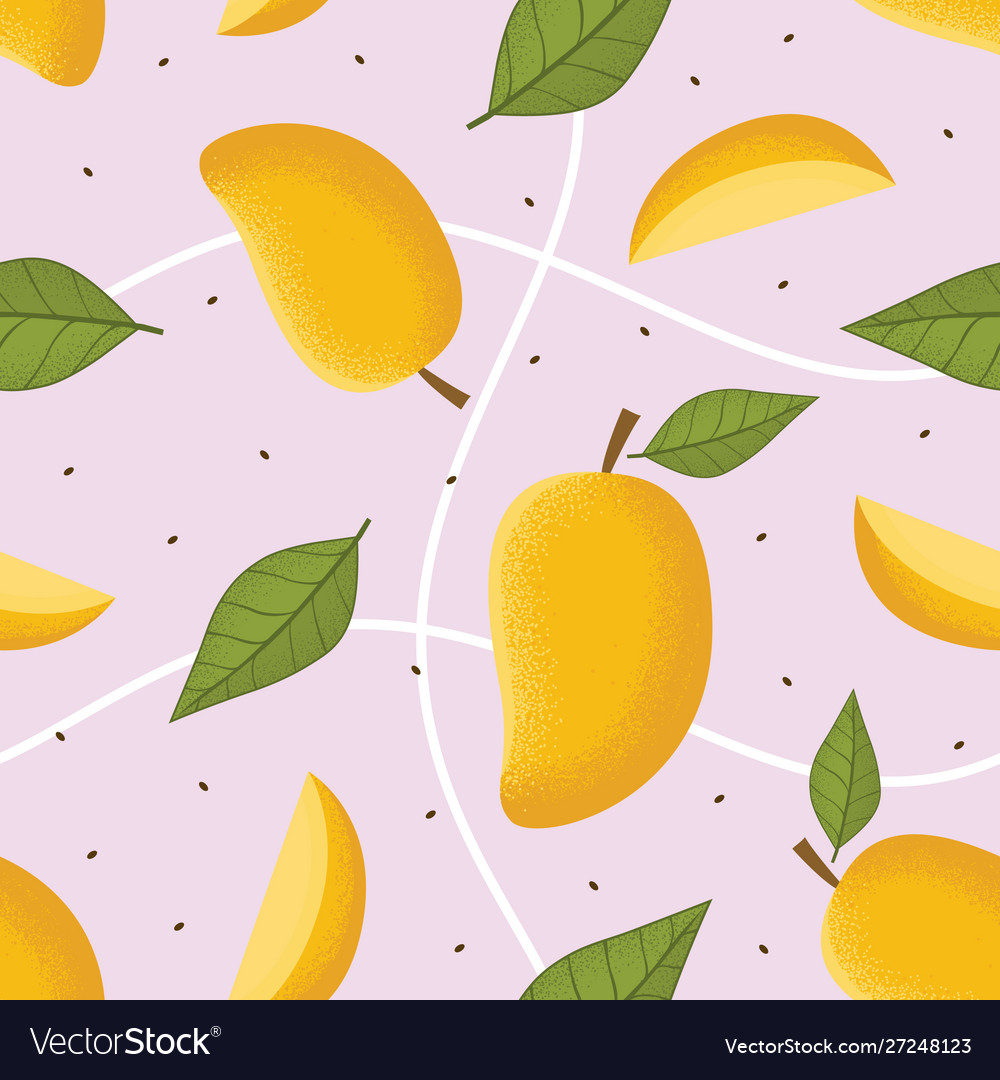 Mango seamless pattern Royalty Free Vector Image Mango seamless pattern Royalty Free Vector Image