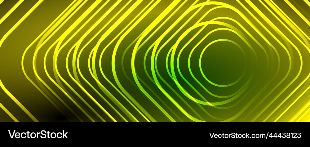 Neon glowing techno lines hi-tech futuristic Vector Image