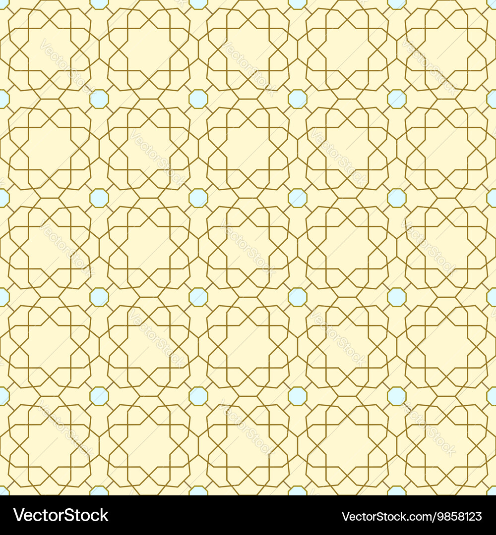 Seamless pattern in arabian style Royalty Free Vector Image