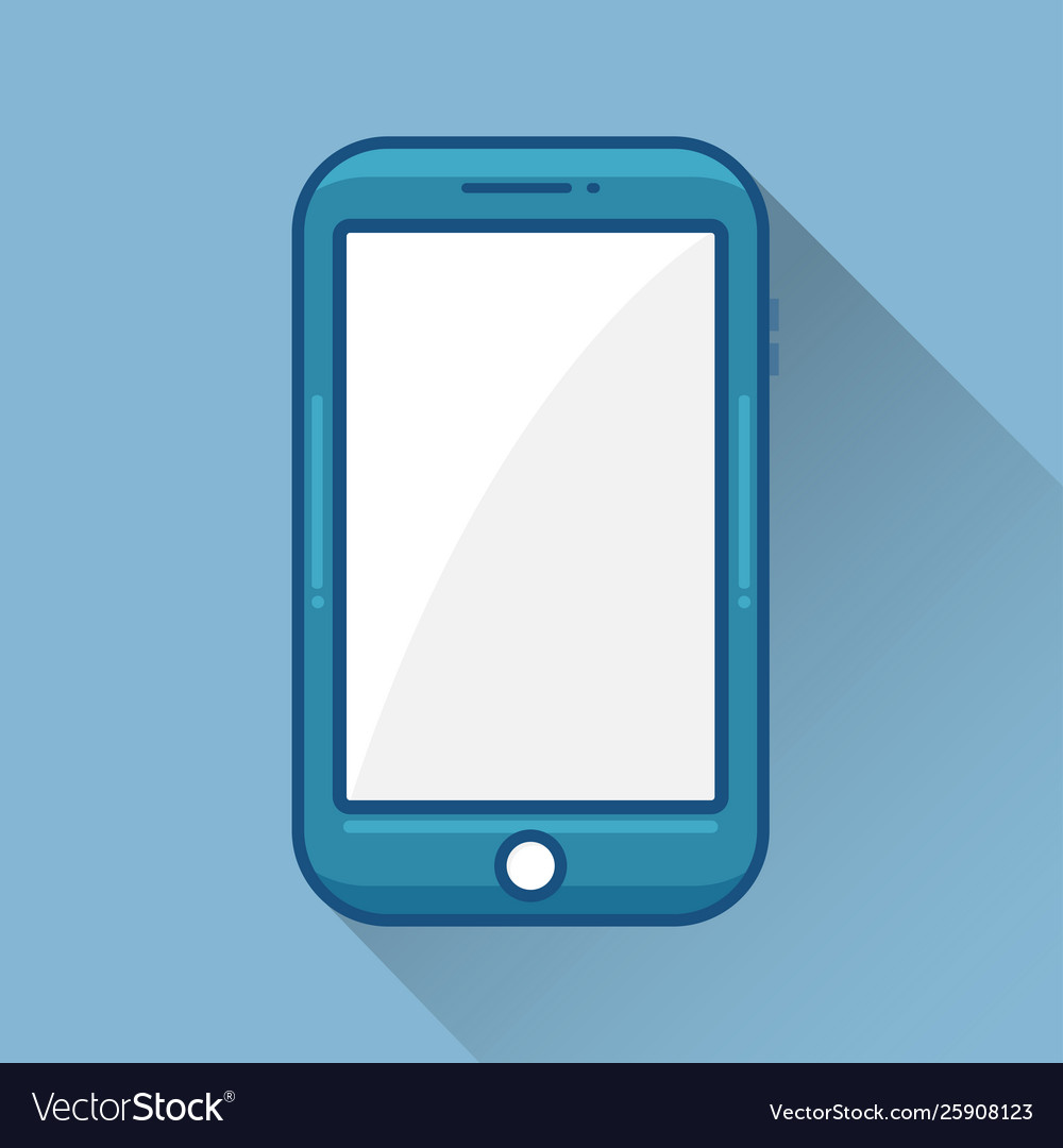 Smartphone flat design Royalty Free Vector Image