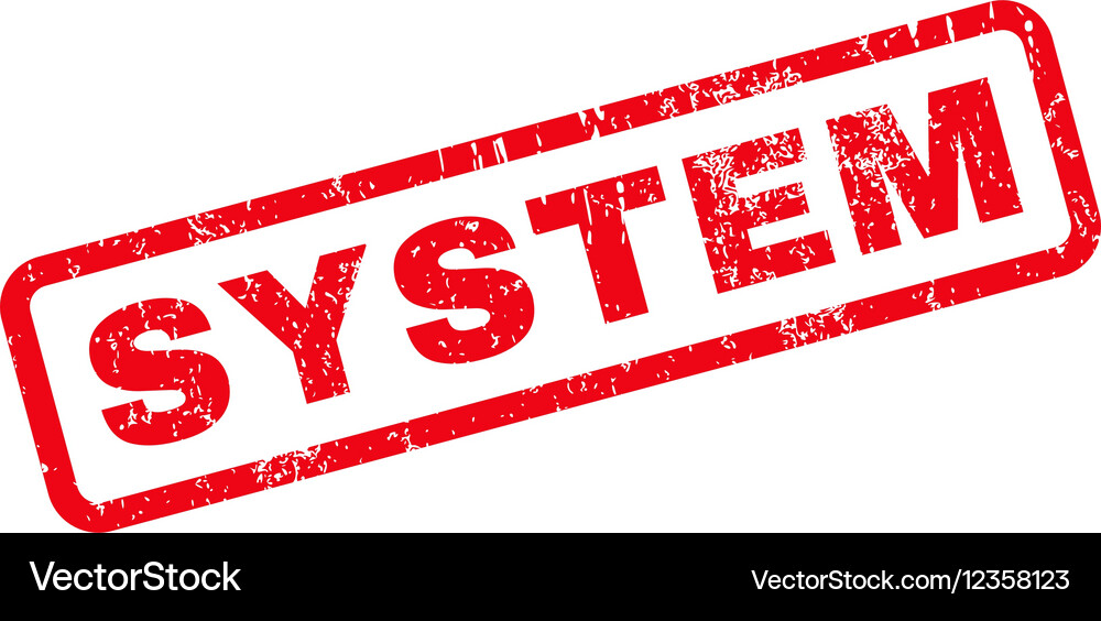 System rubber stamp Royalty Free Vector Image - VectorStock