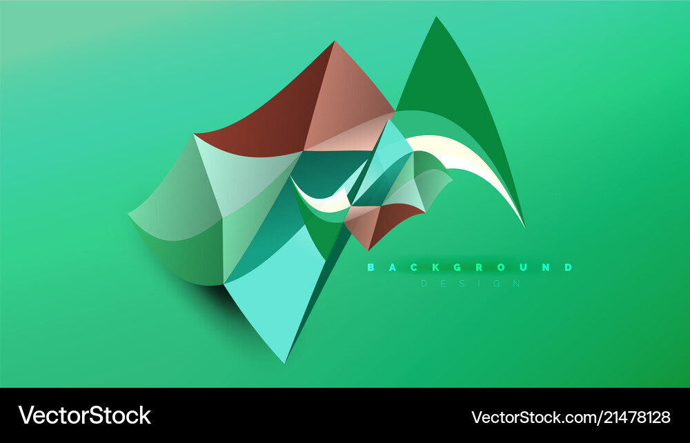 Abstract background - geometric origami style Vector Image