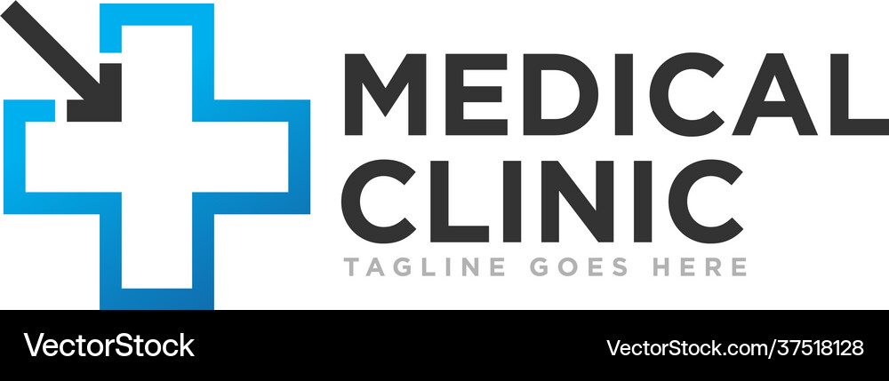 Medical care logo design Royalty Free Vector Image