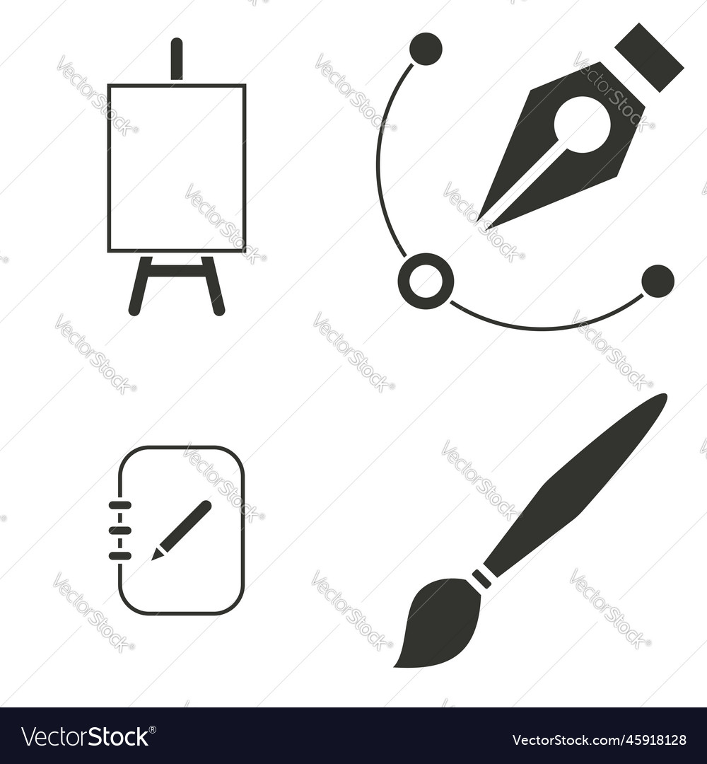 On the theme draw icons Royalty Free Vector Image
