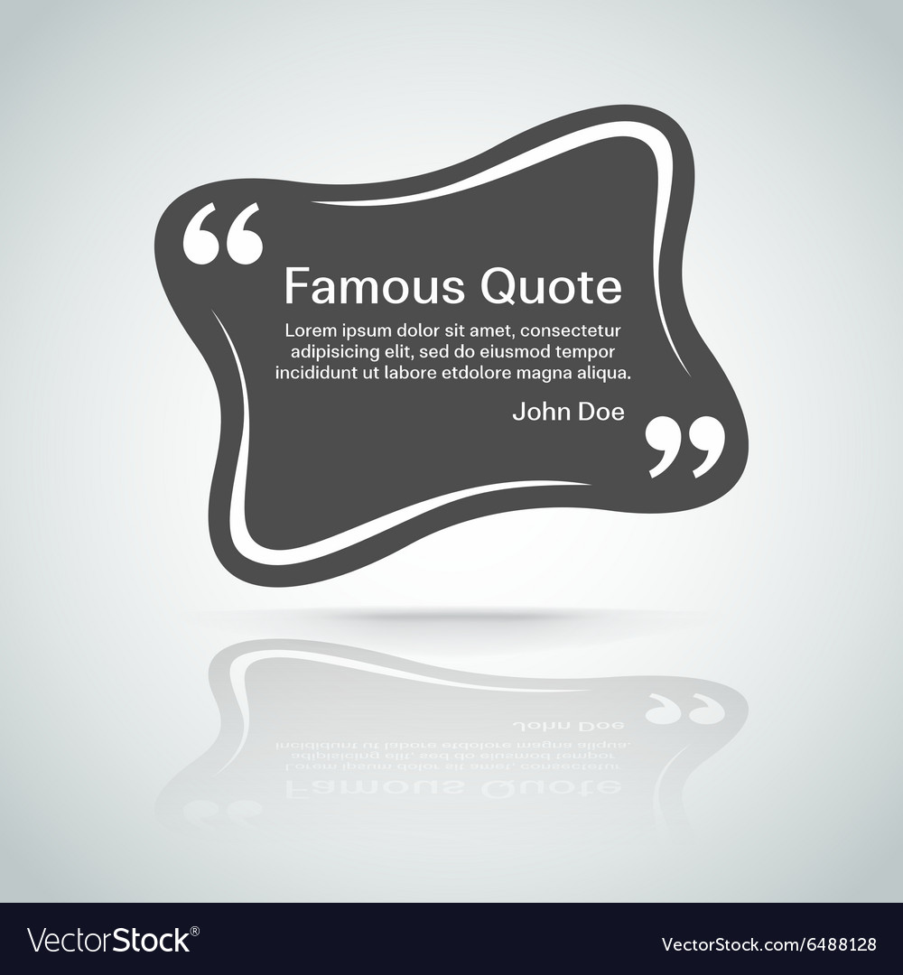 Quote border Royalty Free Vector Image - VectorStock