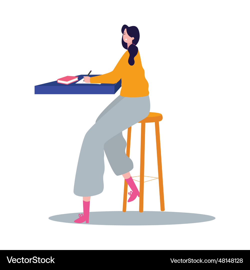 Writing word in white paper skill idea copywriter Vector Image