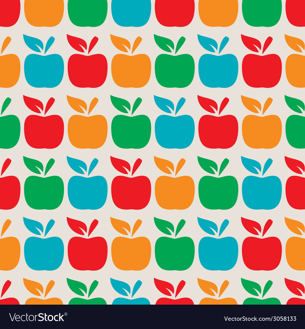 Apple background Royalty Free Vector Image - VectorStock