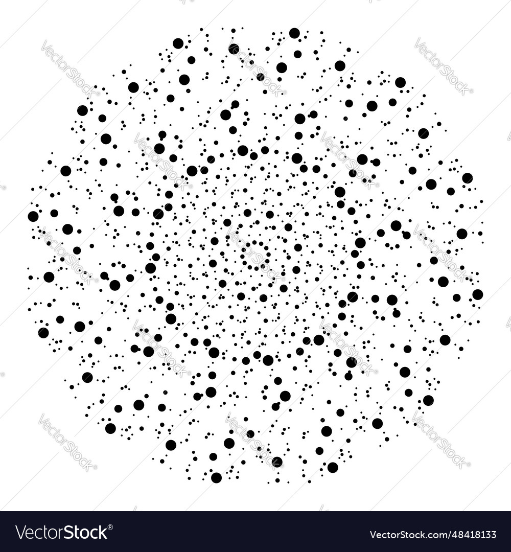 Dotted swirl pattern Royalty Free Vector Image