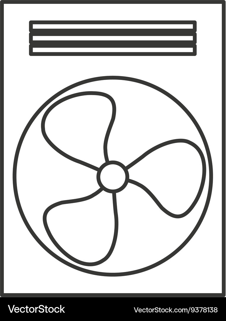 Fan machine design isolated ventilador icon Vector Image