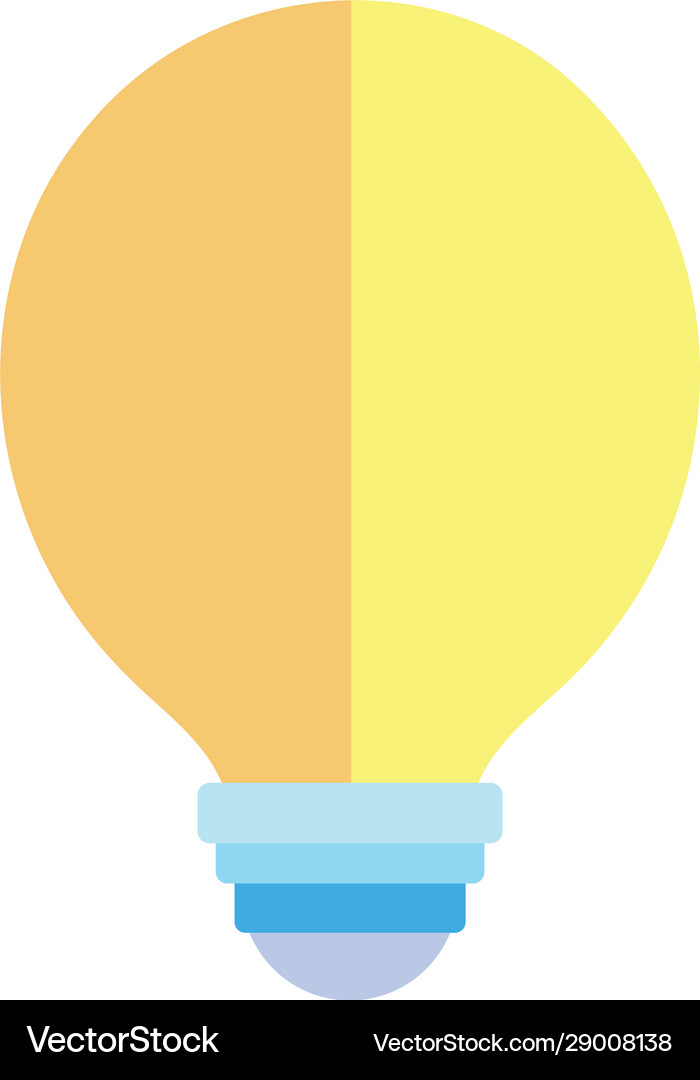 Light bulb energy power ecology icon Royalty Free Vector