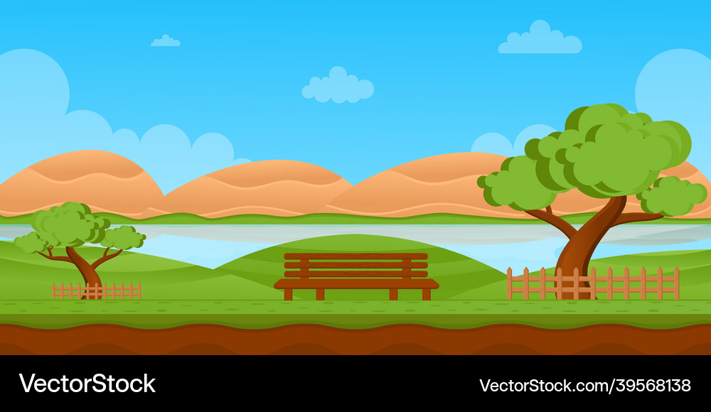 Natural game background Royalty Free Vector Image