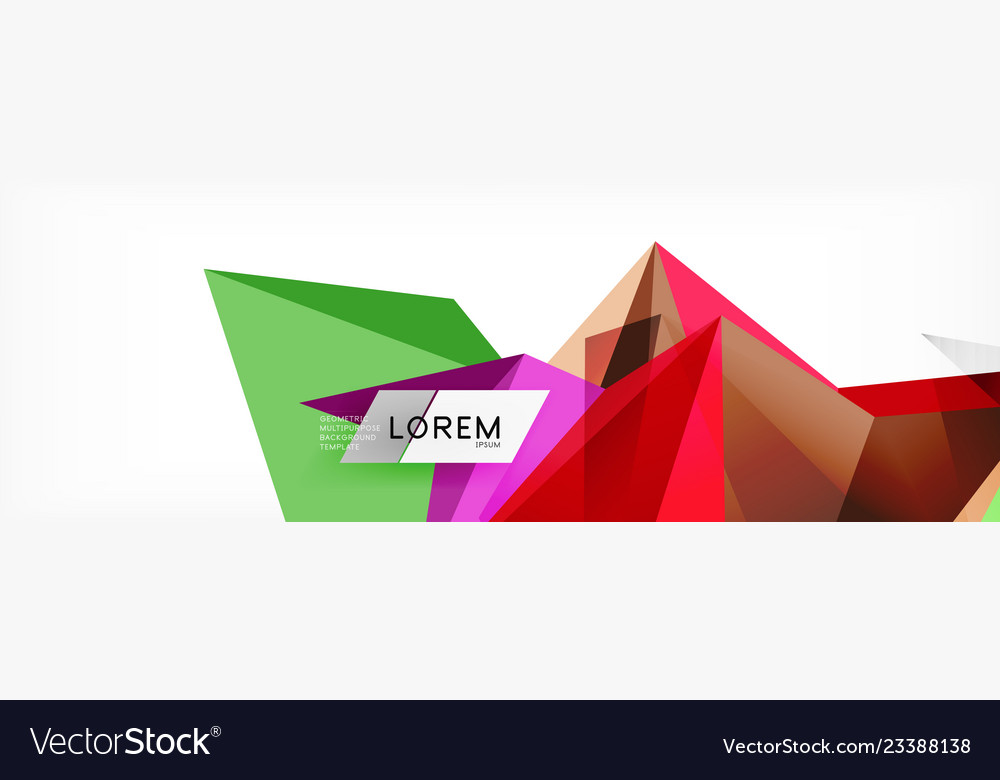 Science background abstract triangle pattern Vector Image