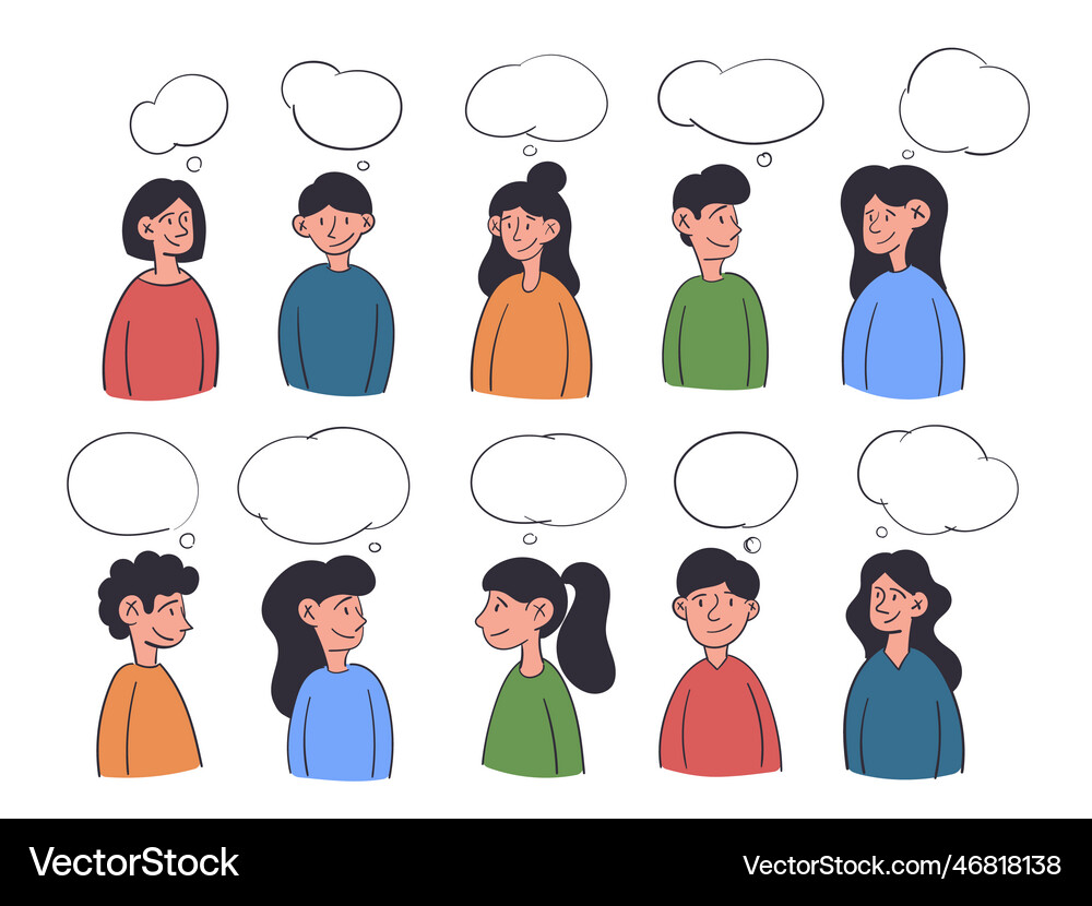 Social media communication and message concept Vector Image