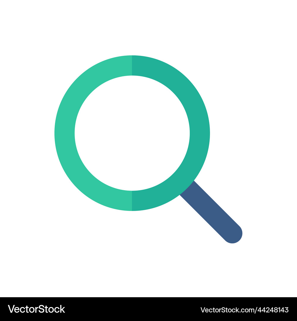 A magnifying glass for searching the internet Vector Image