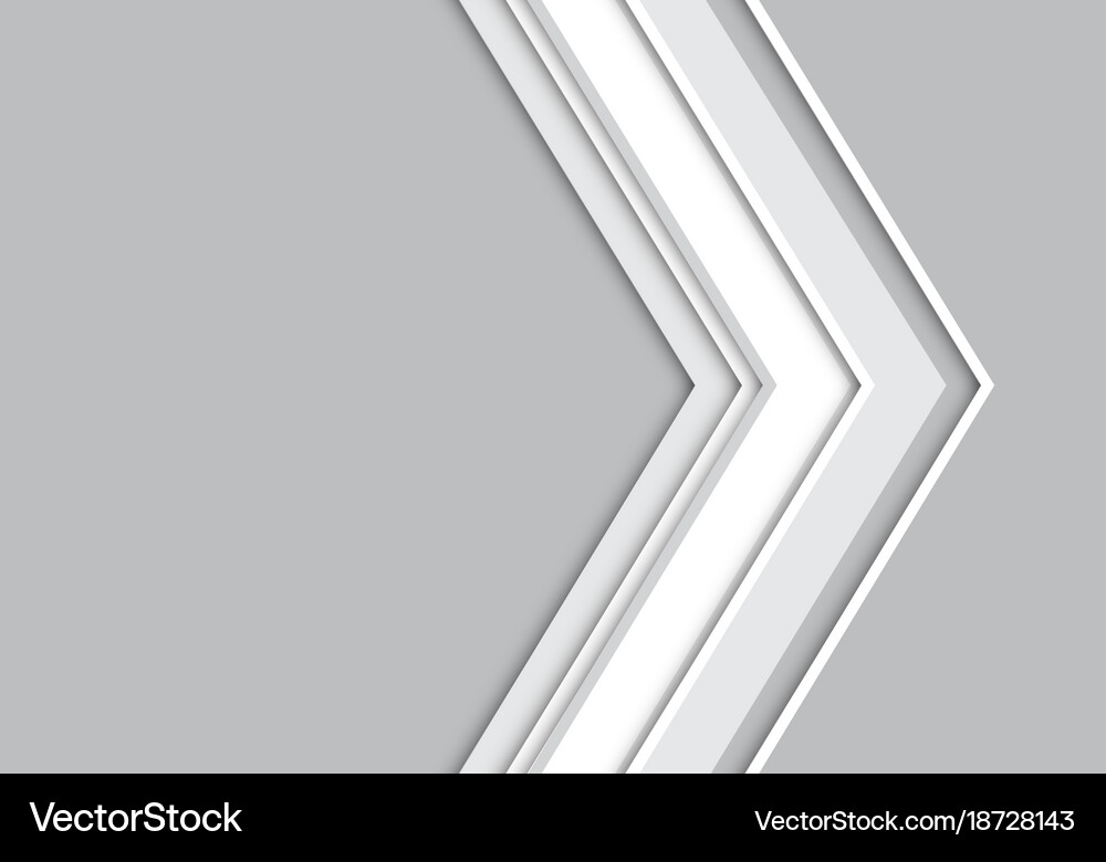 Abstract gray arrow design modern futuristic Vector Image