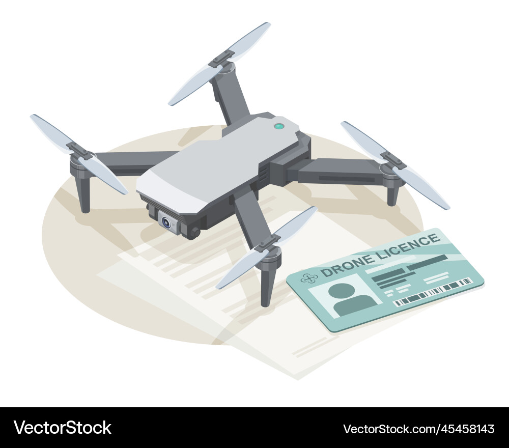 Aerial drone fly pilot license with dual camera ph