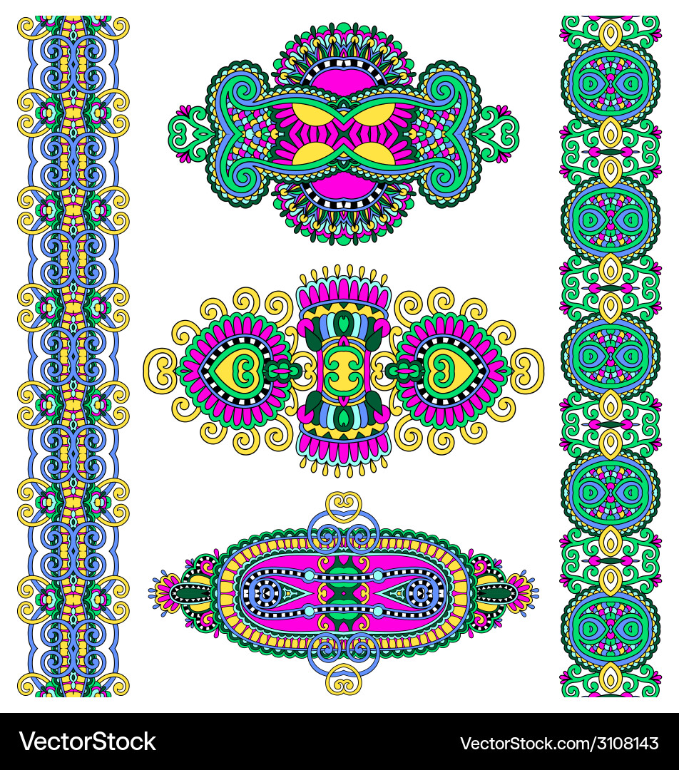 Ornamental floral adornment Royalty Free Vector Image