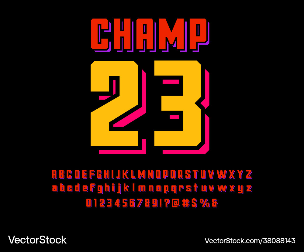 Sport font Royalty Free Vector Image - VectorStock