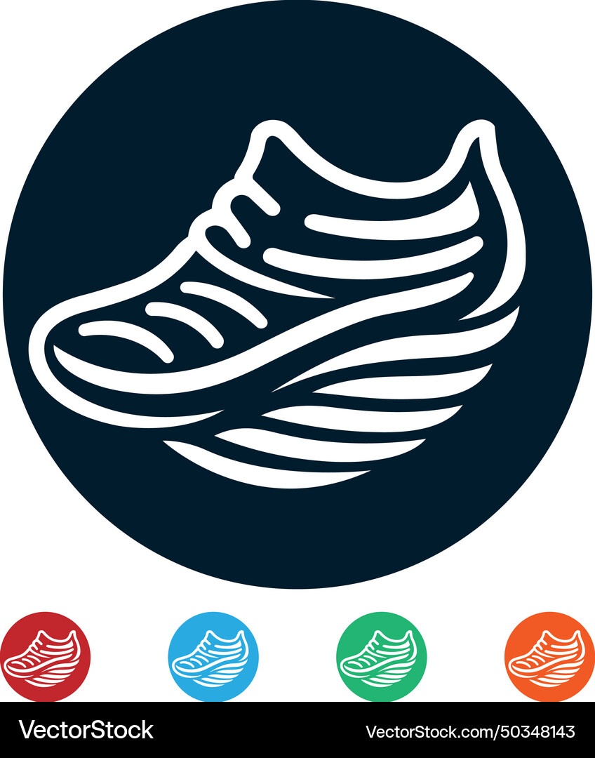 Sports shoe logo Royalty Free Vector Image - VectorStock