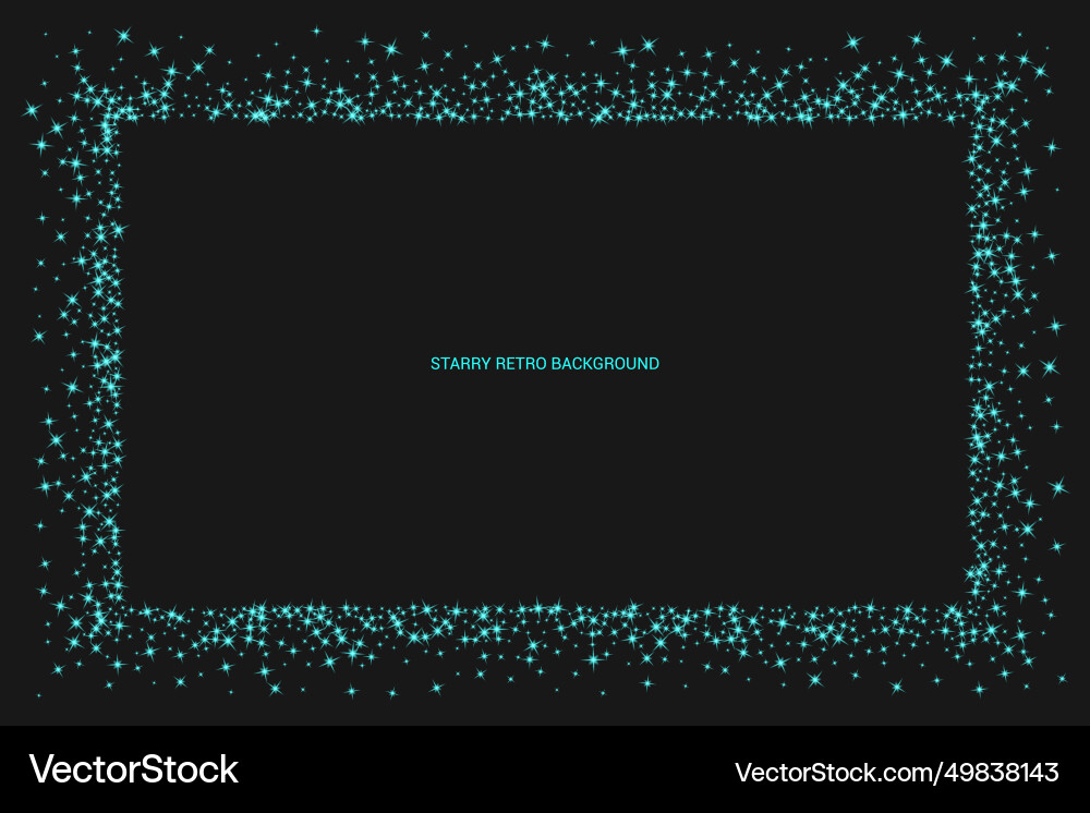 Starry retro backdrop Royalty Free Vector Image