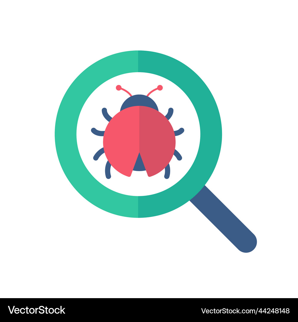 A magnifying glass for searching the internet Vector Image