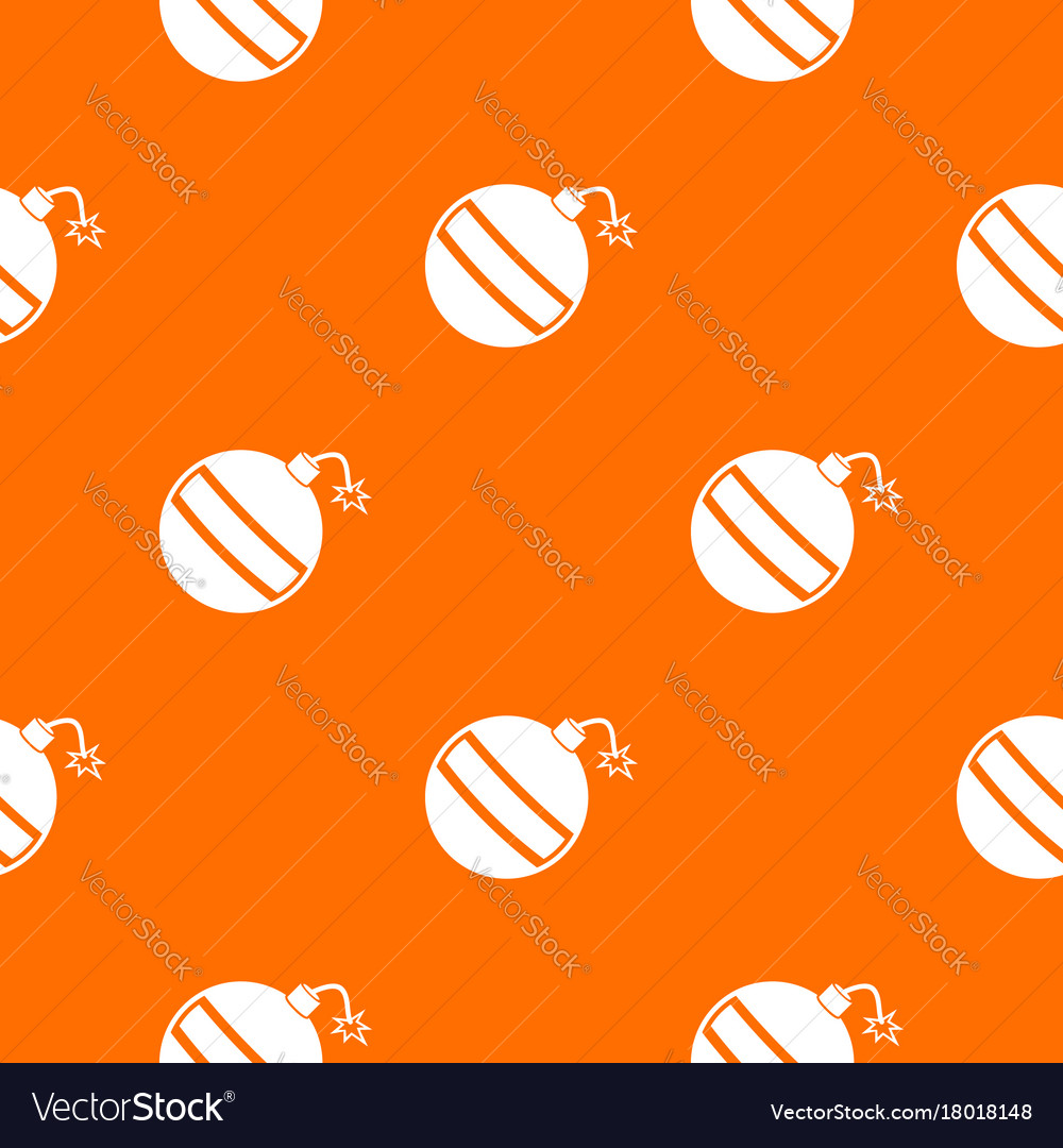 Bomb pattern seamless Royalty Free Vector Image