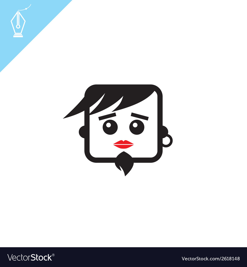 Character face Royalty Free Vector Image - VectorStock