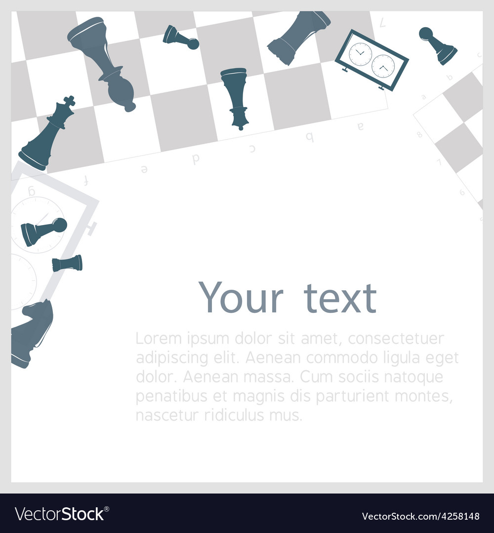 Chess background Royalty Free Vector Image - VectorStock