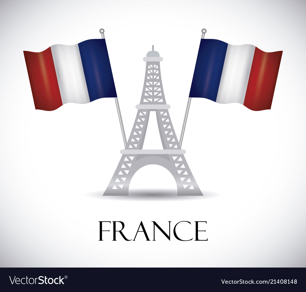 France flag design Royalty Free Vector Image - VectorStock